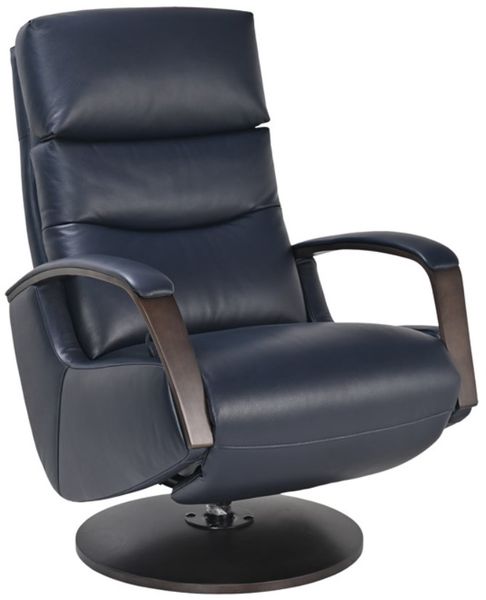 Benchmaster Furniture Vienna Navy Push-Back Recliner | Comfort Center