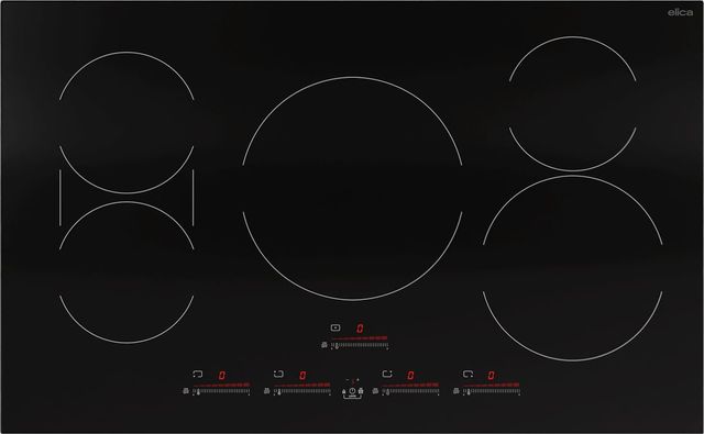 Elica Cooking Series Volta 36" Black Glass Induction Cooktop