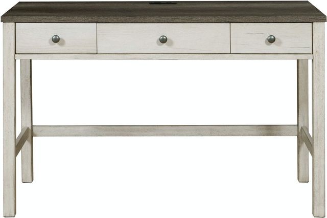 Samuel Lawrence Furniture Riverwood Dark/Whitewash Youth Desk with USB ...