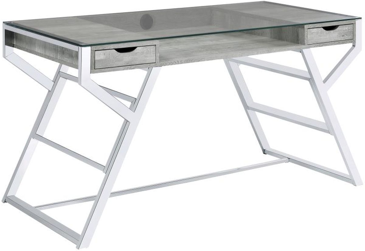Chrome writing desk store