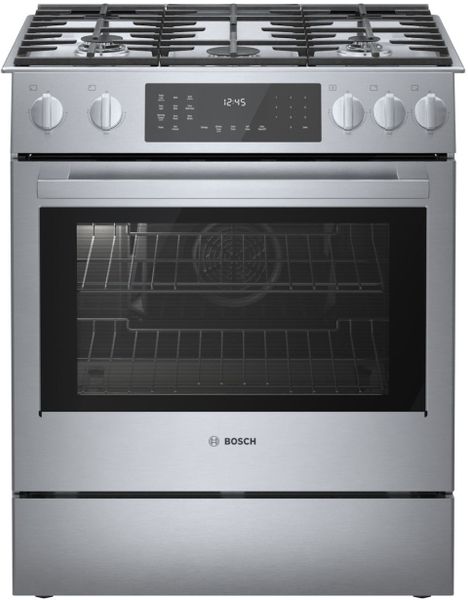Bosch Benchmark® 30" Stainless Steel Slide In Dual Fuel Range | Orville ...