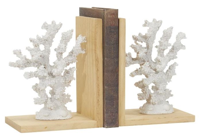 UMA Enterprise Brown/White L-Shaped Bookends | Fischer Furniture ...