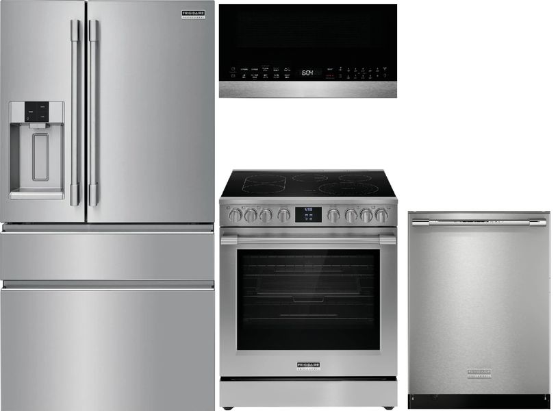Frigidaire Professional® 4 Piece Stainless Steel Kitchen Package ...