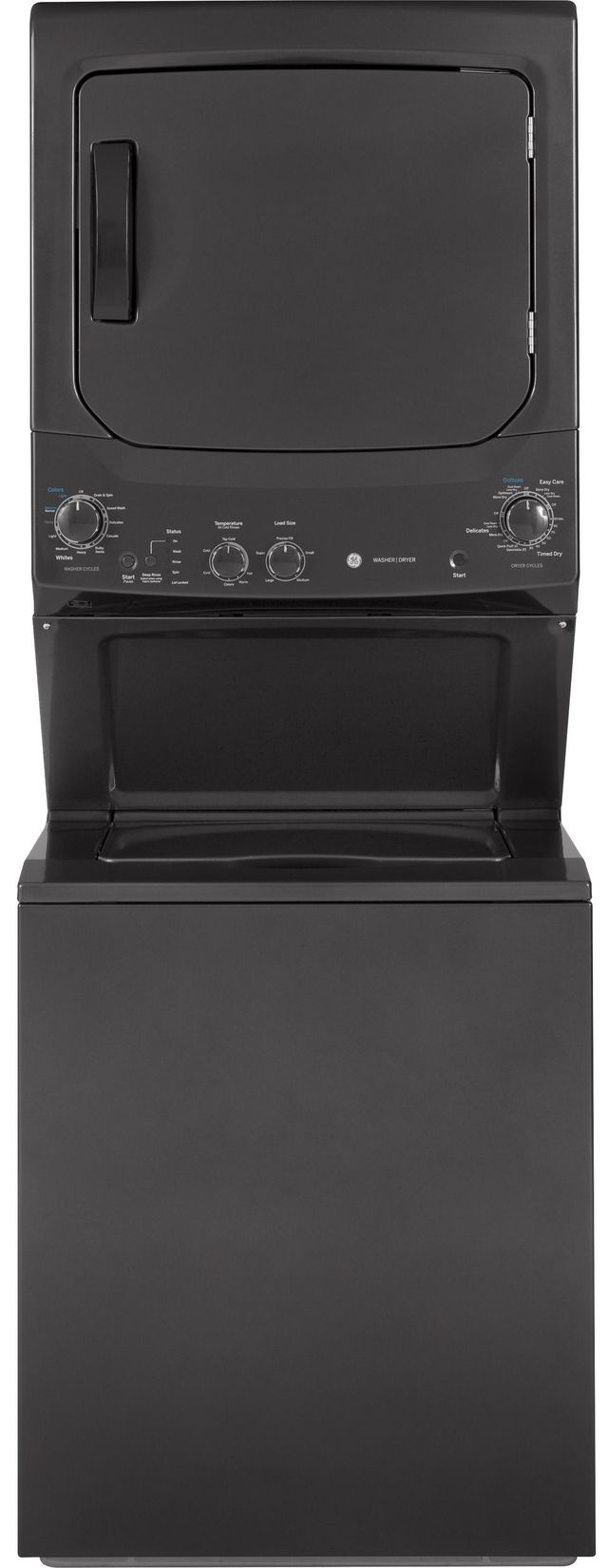 GE® Unitized Spacemaker® 3.8 Cu. Ft. Washer, 5.9 Cu. Ft. Dryer Diamond ...