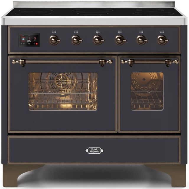 Ilve® Majestic II Series 40" Matte Graphite Freestanding Induction ...