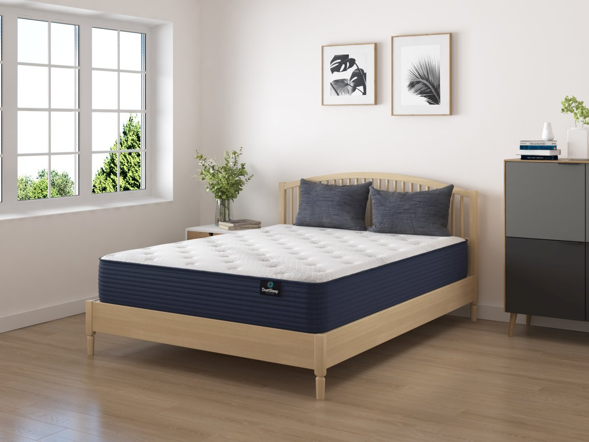 Restonic DuetSleep by Visionary Sleep Somerset Wrapped Coil Plush Tight Top Queen Mattress Hilliard s Home Furnishings