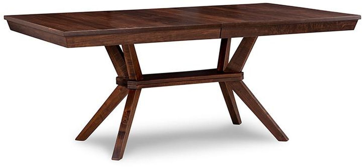 Handstone Tribeca Brushwork Maple 48x96 Solid Top Double Pedestal ...