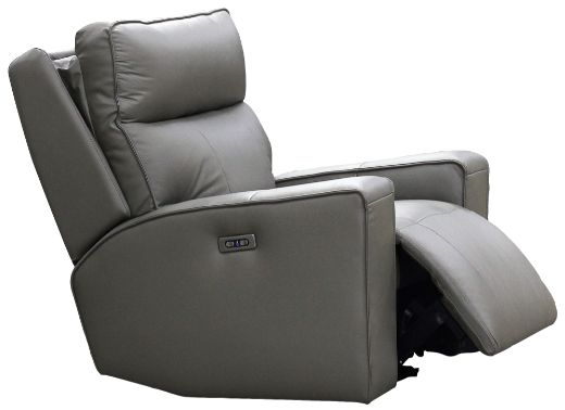 Mazin Furniture Chadwick Grey Power Reclining Chair with Power Headrest ...
