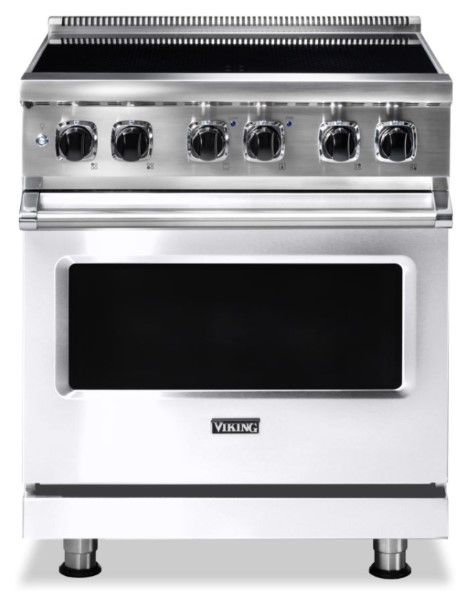 Viking® White 30" Freestanding Induction Range | Powerhouse Kitchens ...