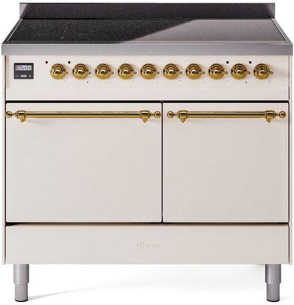 Ilve® Nostalgie II Series 40" Antique White Pro Style Induction Range ...