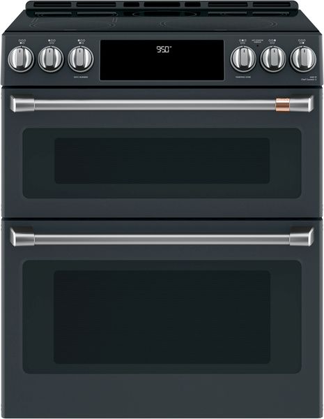 Café™ 30" Matte Black Slide In Double Oven Slide-In Induction Range ...