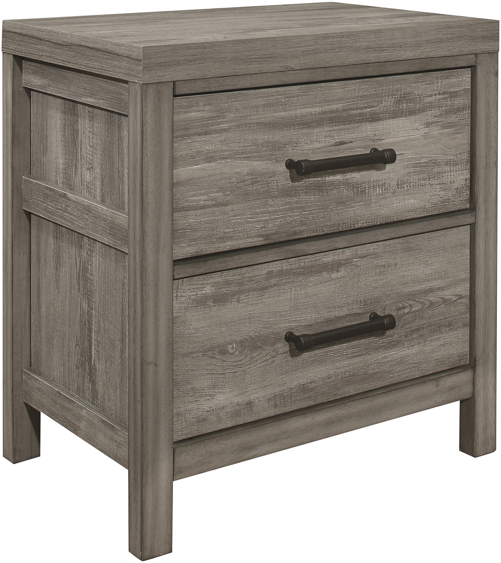 Weathered gray nightstand store