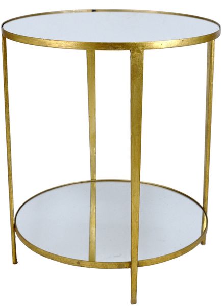 Zeugma Imports® Gold Side Table | Miskelly Furniture