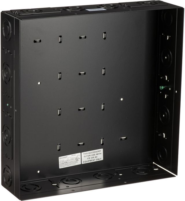 Chief® Proximity® Black Large In Wall Storage Box | Steiner's Audio Video