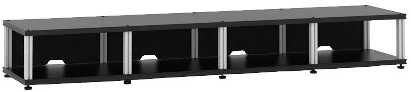 Salamander Designs® Synergy System Black Oak Quad AV Cabinet with ...