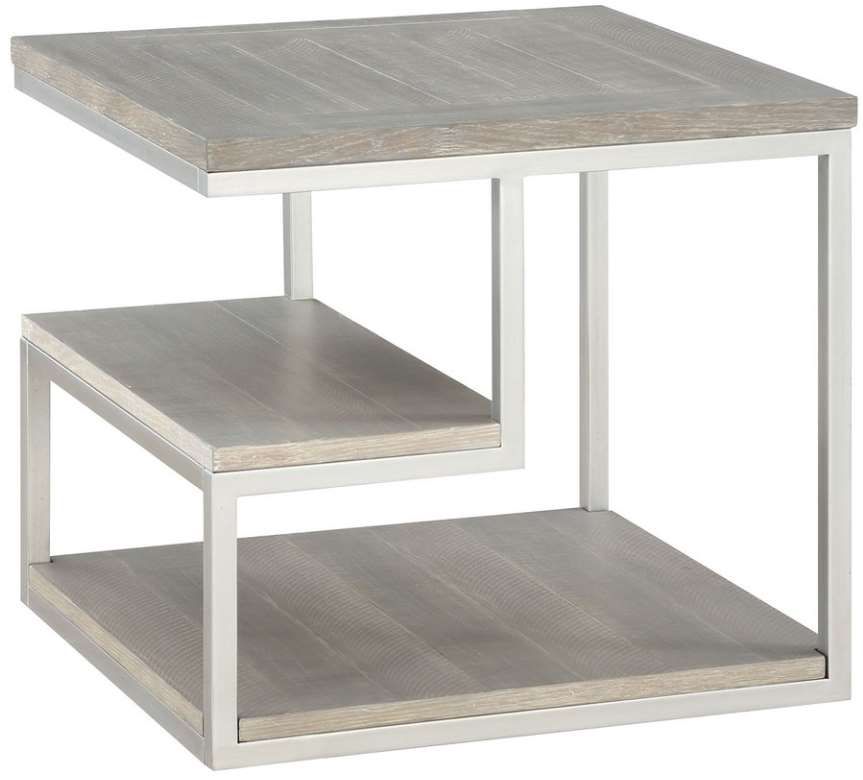 Progressive® Furniture Lake Forest II Musk End Table with Brushed ...