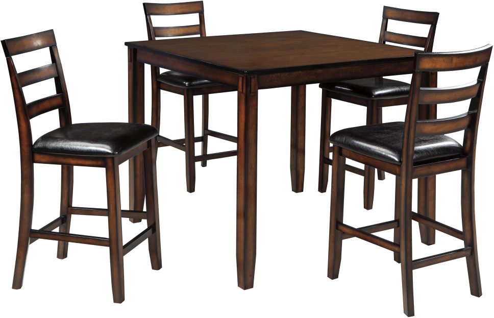 Signature Design by Ashley Coviar 5 Piece Brown Counter Height Dining Table Set Burkes BrandSource Home Furnishings Sydney NS