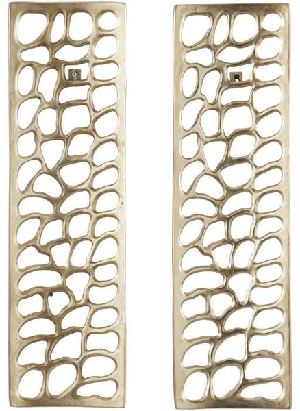 Deco Marche 2-Piece Gold Cutouts Wall Decor Set | Fischer Furniture ...