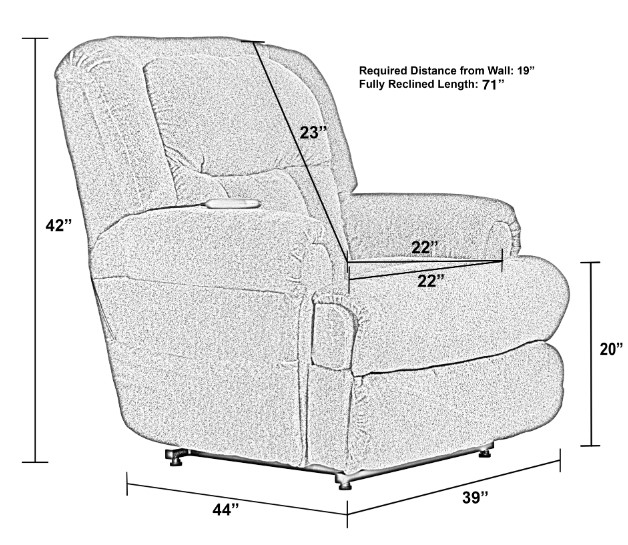 Catnapper Burns Midnight Dual Motor Power Lift Chair with Full Lay Flat Reclining Furniture Express Valdosta GA