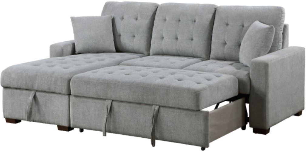 Homelegance® Waitsfield 2-Piece Gray Left-Arm Facing Pull-out Sleeper ...