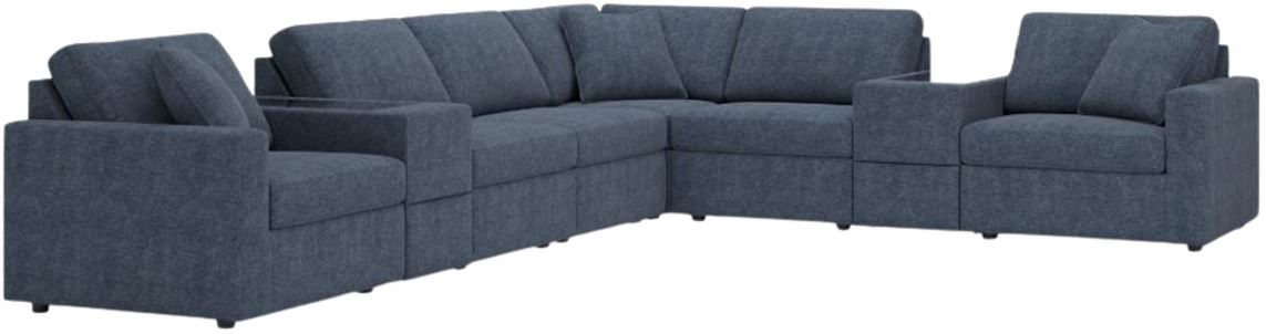 Signature Design by Ashley® Modmax 8-Piece Ink L-Shaped Sectional with ...