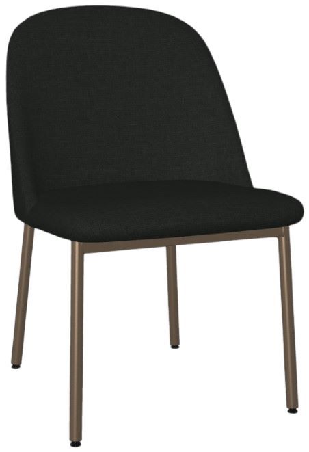 Chaise d'appoint avec dossier et siège arrondis d'Amisco Luongo | Mobilier 2000