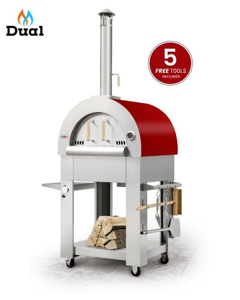 Primo Dual Fuel With Stand - Red | Anderson's Appliance & Mattress