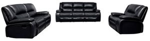 Coaster® Camila 3-Piece Black Manual Reclining Living Room Set ...
