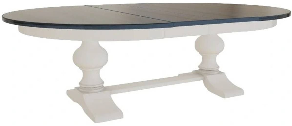 Mavin Customizable 60" x 60" Round Extendable Dining Table with 2 Leaves | Fitzgerald Home ...