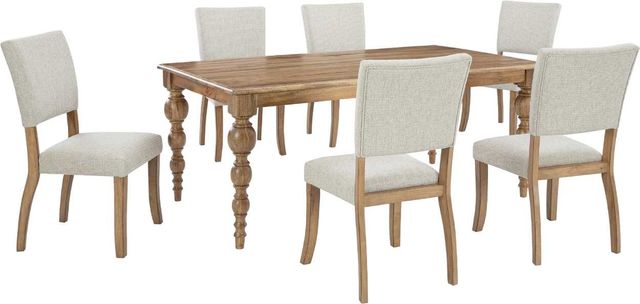 Signature Design by Ashley® Rybergston 7-Piece Light Brown Dining Table ...