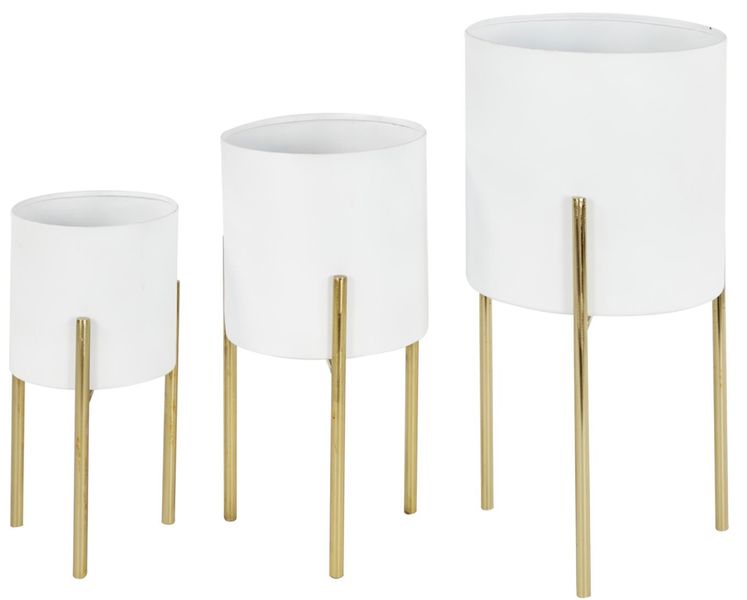 UMA Enterprise 3-Piece White Planter Set | Fischer Furniture | Rapid ...