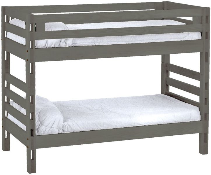 Lit superposé simple XL sur lit simple XL graphite de Crate Designs ...