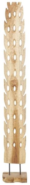 UMA Enterprise Brown Abstract Handmade Tall Floor Cut-Out Post ...
