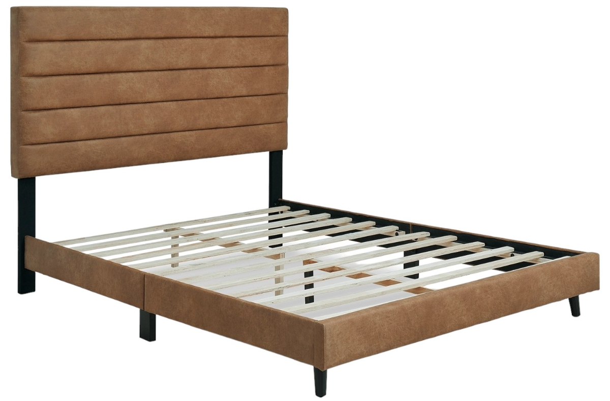 Signature Design by Ashley Vintasso Brown Queen Upholstered Bed Farnham s Furniture Galleries Casper Wyoming