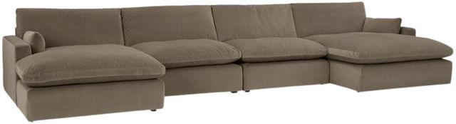 Signature Design by Ashley® Sophie 4-Piece Cocoa U-Shape Sectional ...