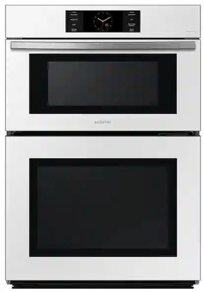 Samsung Bespoke 30" White Glass Oven/Microwave Combination Electric Wall Oven | Judd & Black ...
