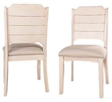 HH2 Home Clarion 2-Piece Sea White Side Dining Chairs | Besche ...