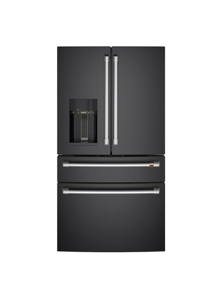 Café™ 36" 27.6 Cu. Ft. ENERGY STAR® Matte Black 4-Door French Door ...