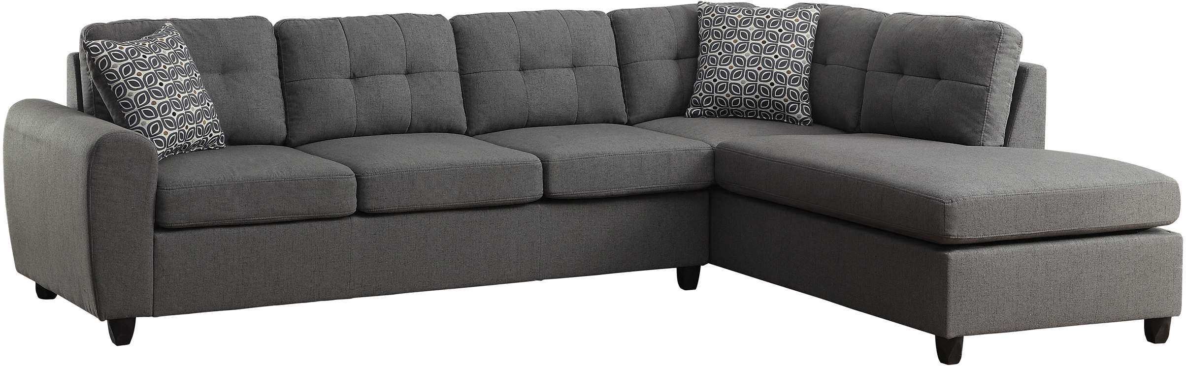 Coaster grey sectional store