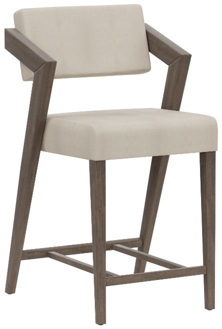 HH2 Home Snyder Aged Gray/Light Beige Counter Stool | Fischer Furniture ...
