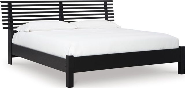 Signature Design by Ashley® Danziar Black Slat Panel Bed | JR Furniture ...