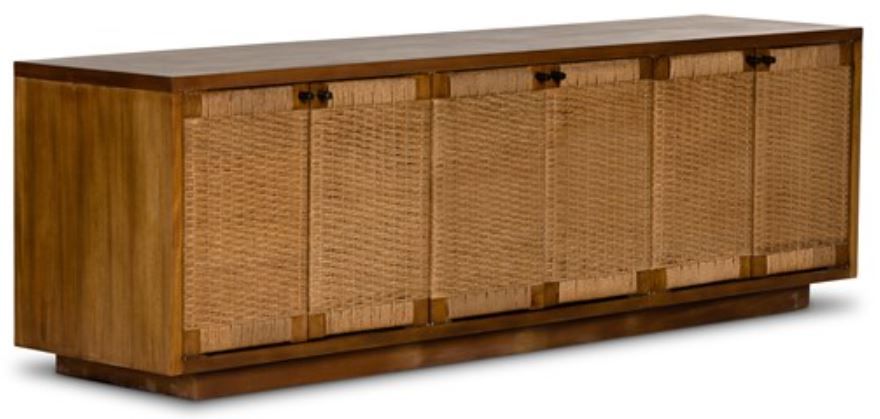 Four Hands Macklin Mahogany Media Console | Big Sandy Superstore ...