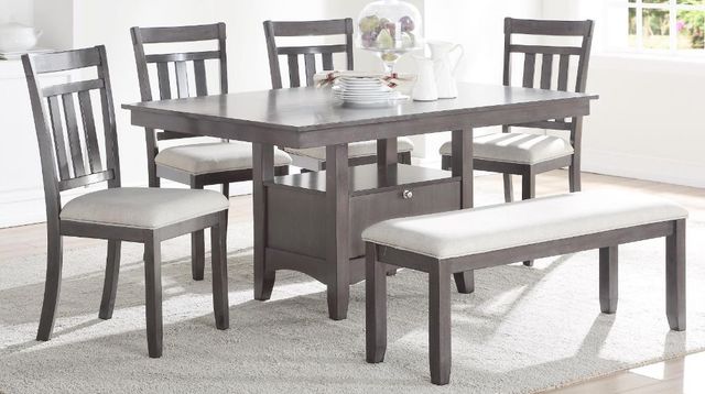 Urban Styles Furniture Miami 6-Piece Gray Counter Height Dining Set ...