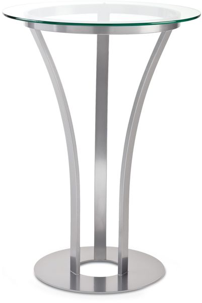 Amisco Customizable Dalia Counter Table Table with Metal Turnip Base ...