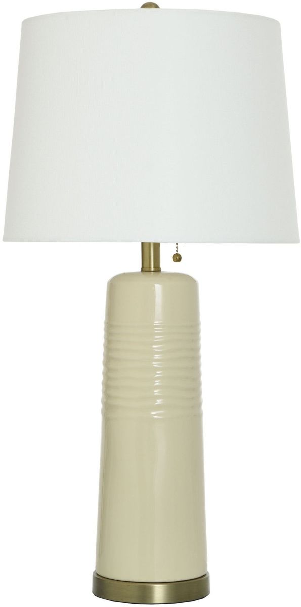 Stylecraft Ceramic Beige Table Lamp | Fischer Furniture | Rapid City, SD