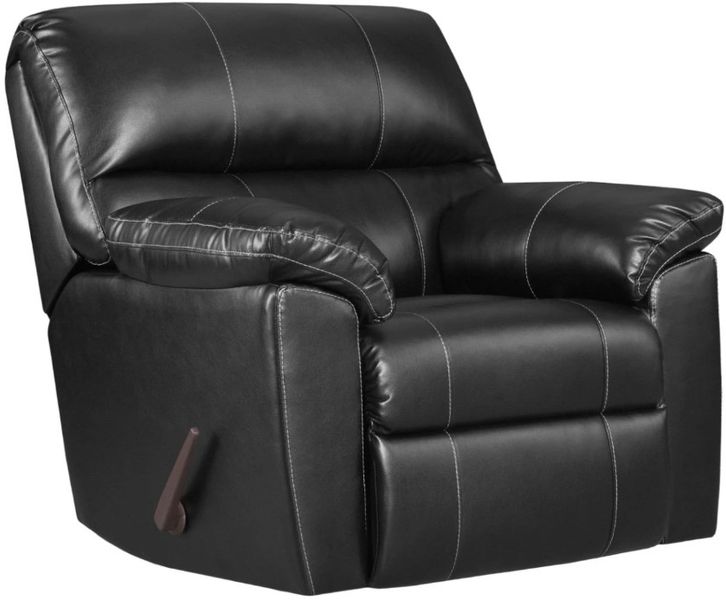 Affordable Furniture 2450 Austin Black Manual Recliner | Miskelly Furniture