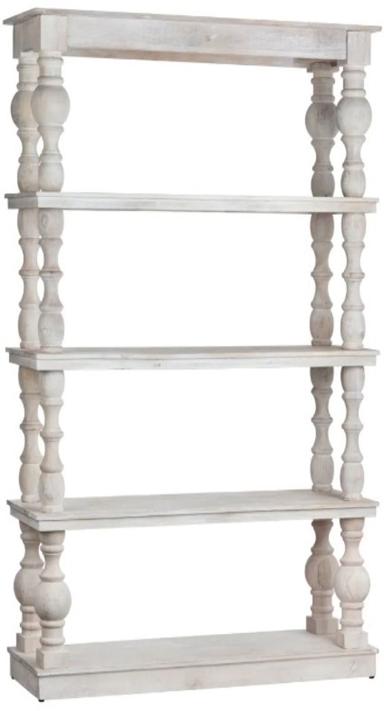 Crestview Collection Harvest White Etagere | Miskelly Furniture