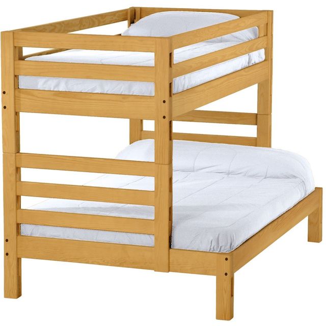 Crate Designs™ Furniture Classic Twin/Full Ladder End Cutaway Bunk Bed ...