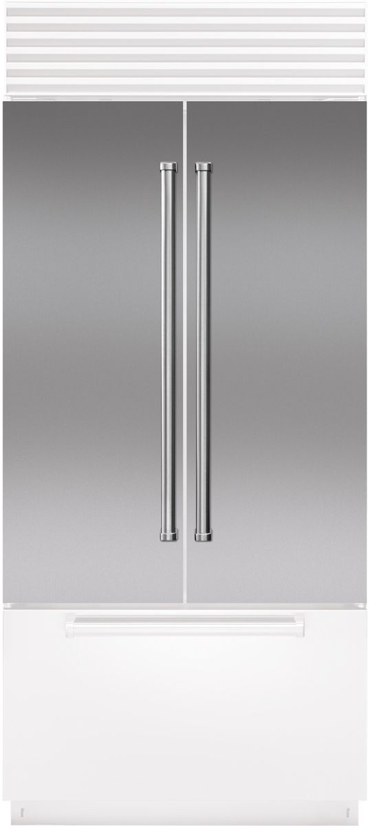 Sub-Zero® Classic 36" Stainless Steel Flush Inset French Door Panel ...