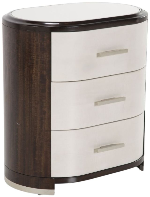 Michael Amini® Paris Chic Espresso/White Nightstand | Lacks Furniture ...